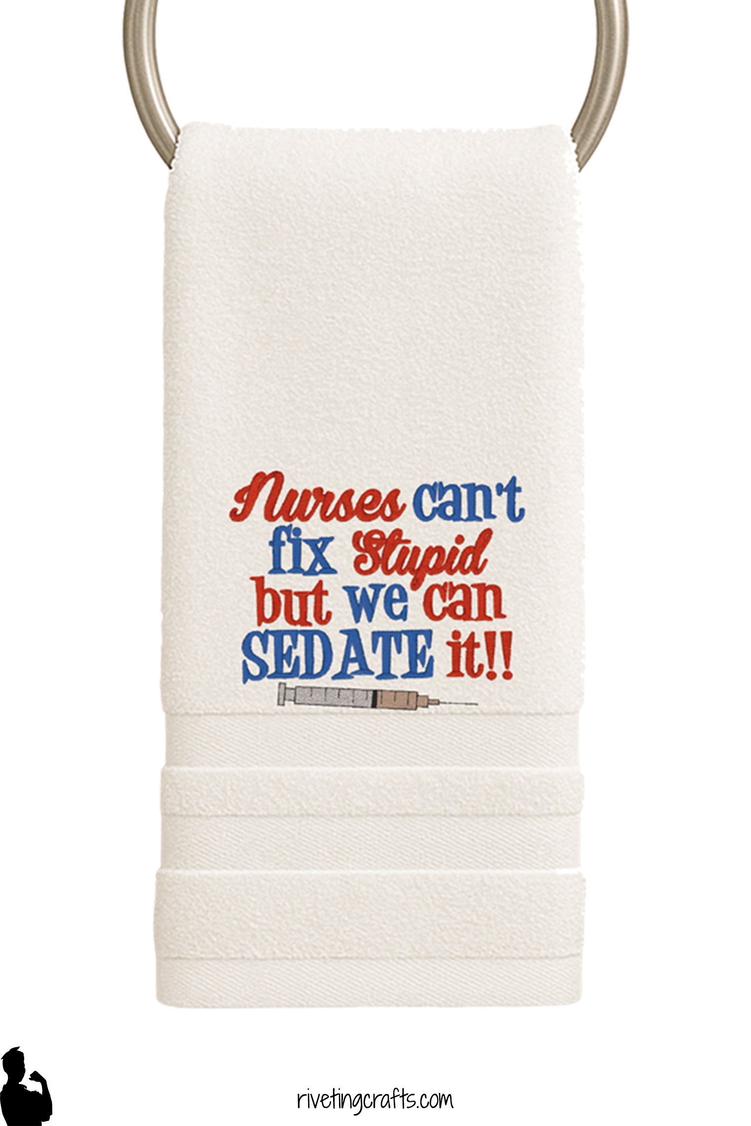 Towels That Talk - Embroidered Hand Towels – Riveting Crafts
